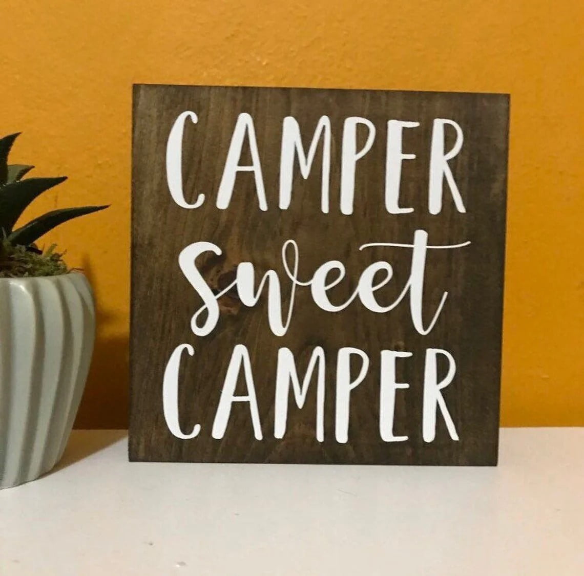 Cskhip Camper Sweet Camper Vintage Farmhouse Sign,Antique Wood Sign ...