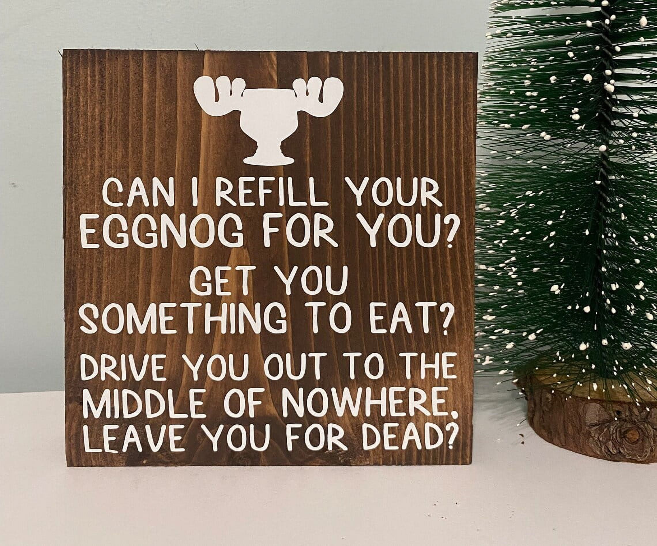 Cskhip Can I Refill Your Eggnog For You Vintage Farmhouse Sign,Antique ...