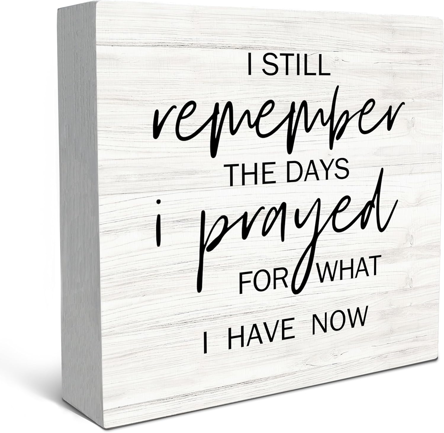 Cskhip Christian Gift Wooden Plaque Sign, Prayer Gifts Wooden Box Sign ...