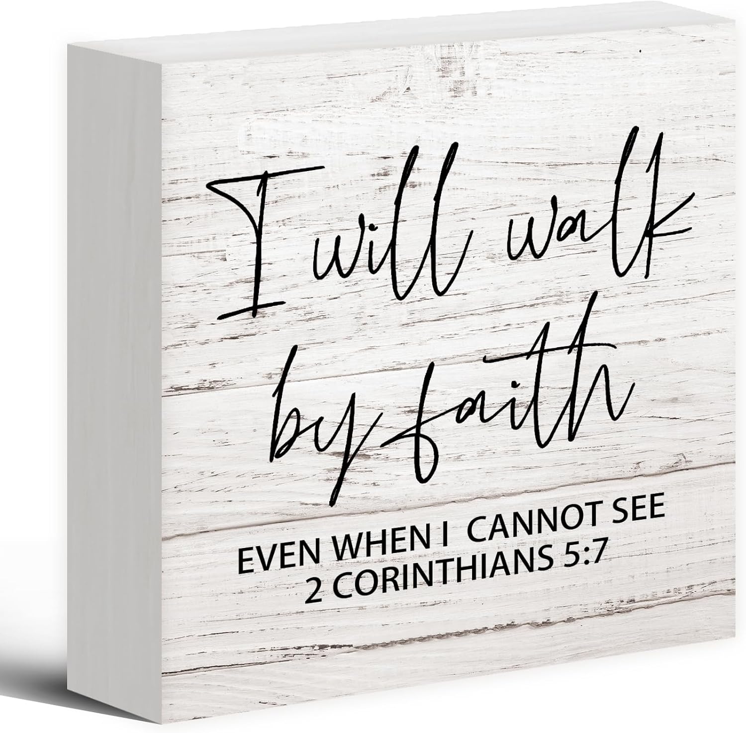 Cskhip Christian Inspirational Wooden Plaque Sign,Office Decor,Baptism ...