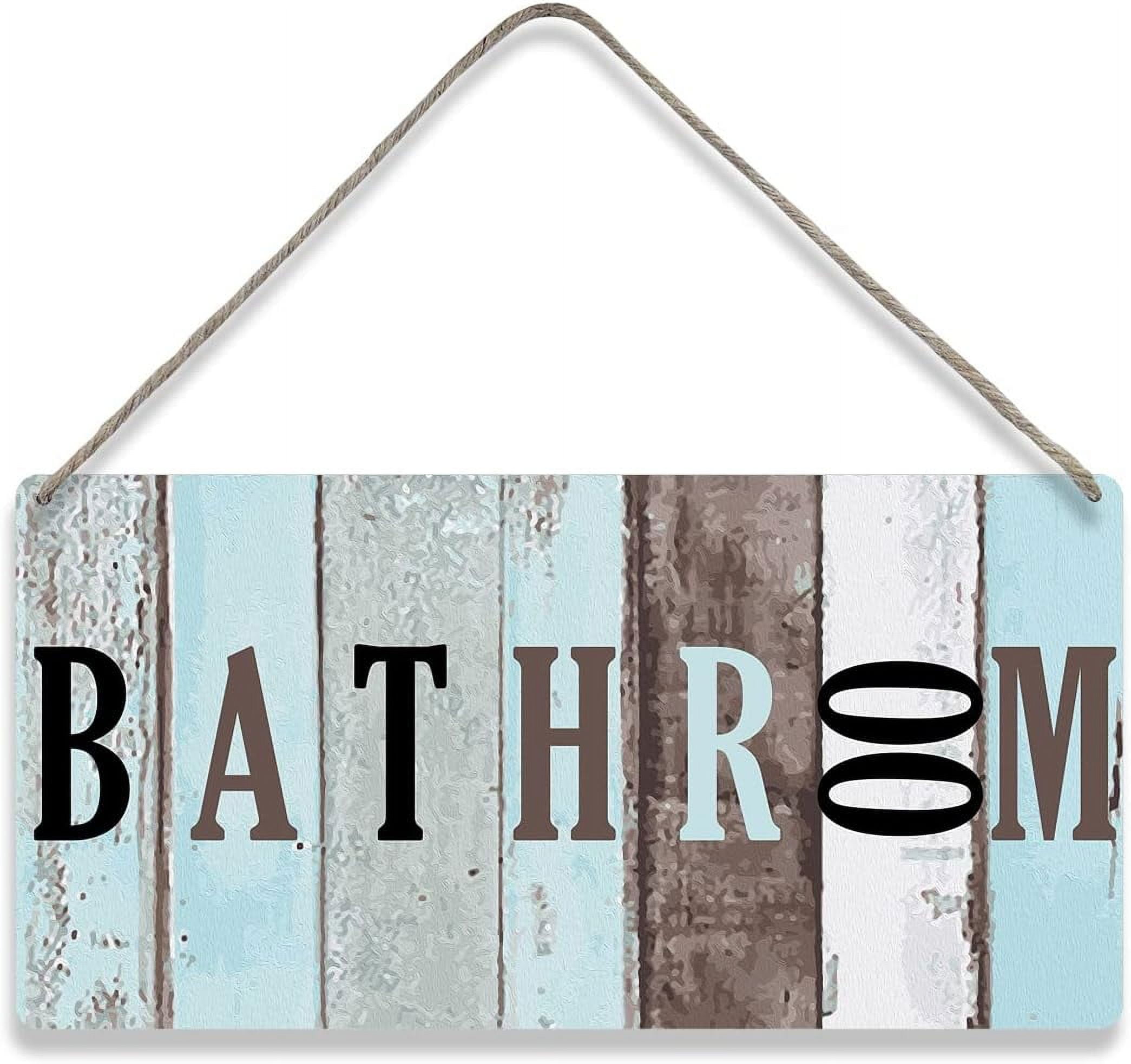 Cskhip Country Style Wood Signs Farmhouse Bathroom Wooden Hanging ...