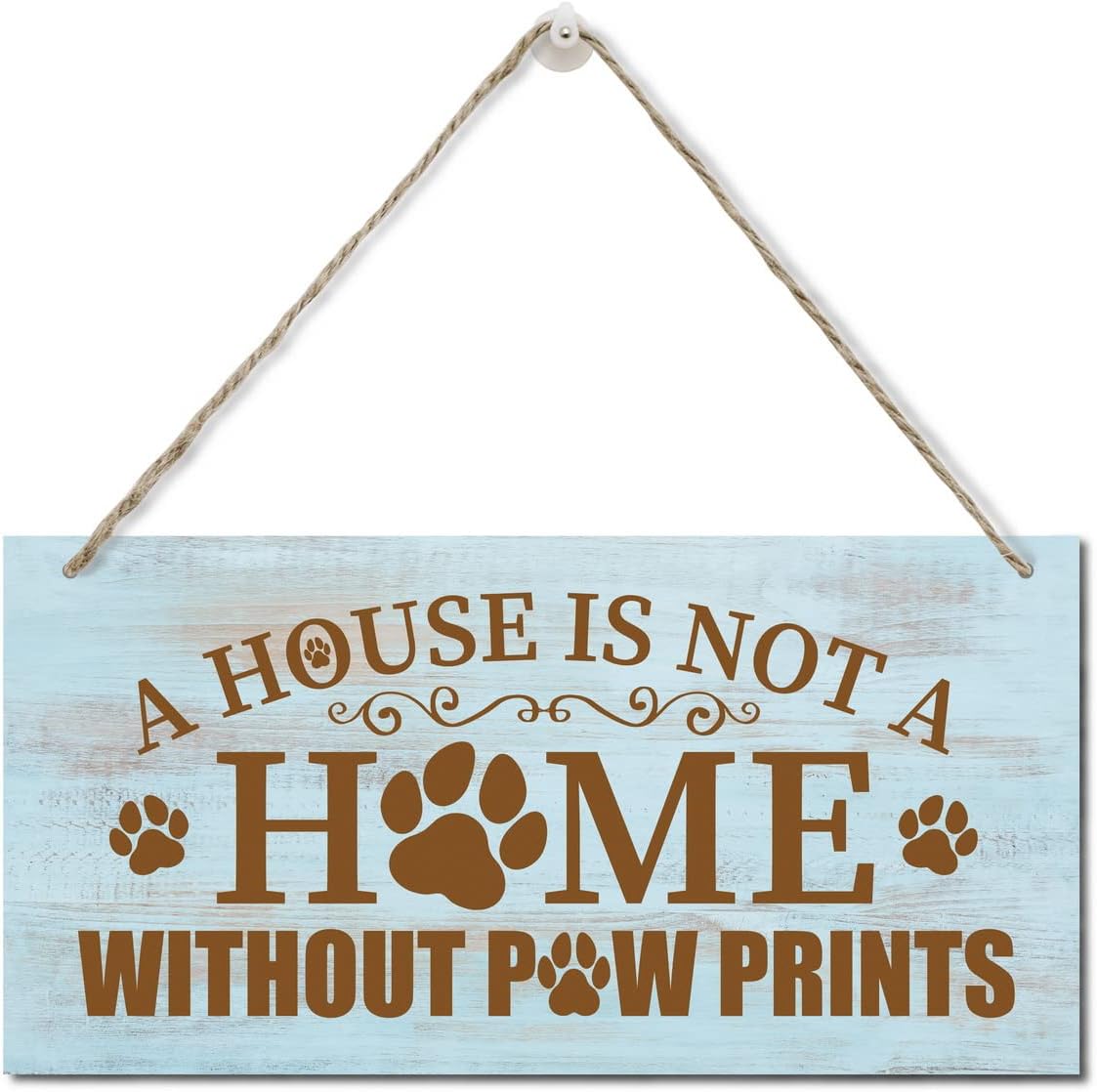 Cskhip Family Wood Signs A House is Not a Without Pawprints Wooden ...