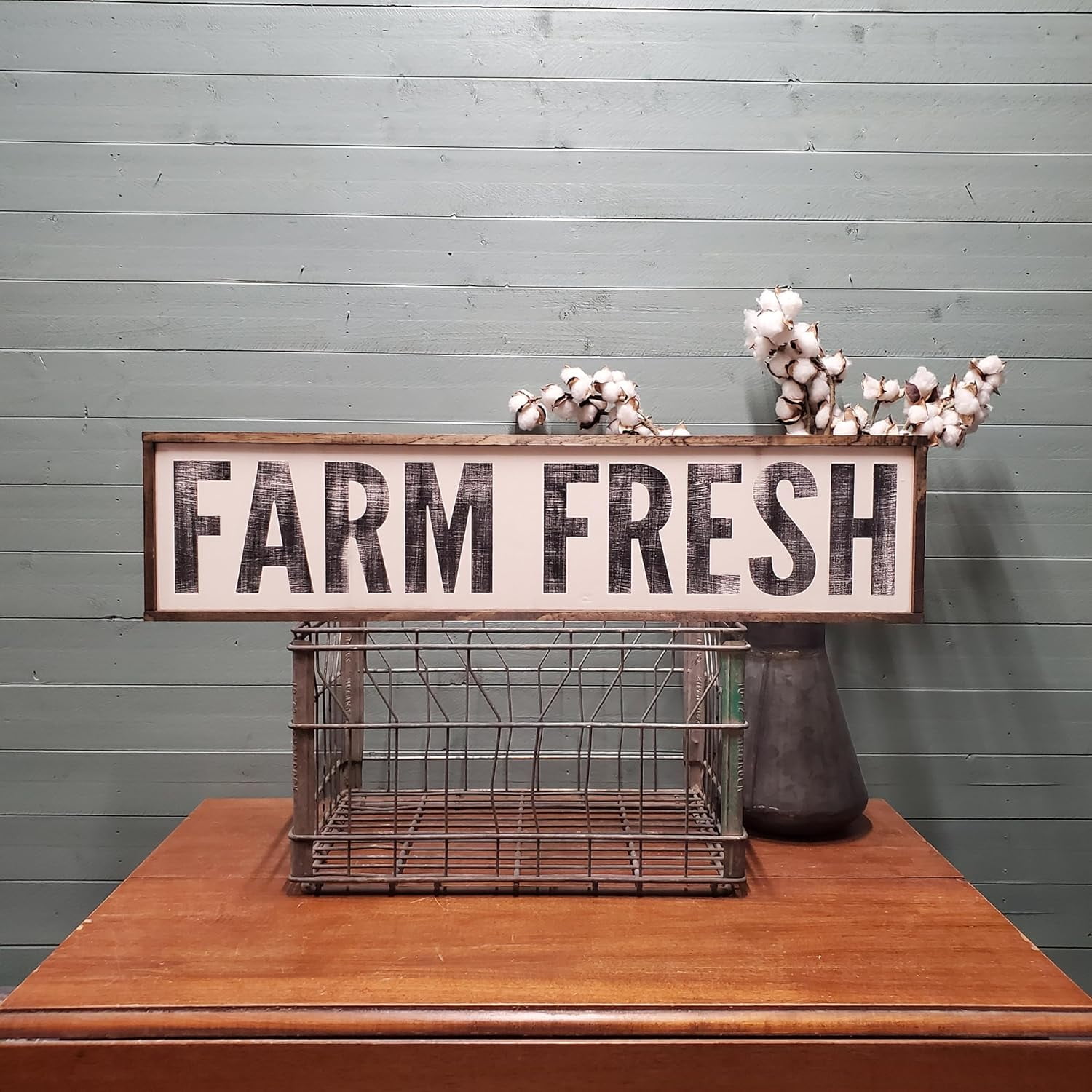 Cskhip Farm Fresh Sign, Wood Sign Tag Farm Fresh Sign, Rustic Farmhouse ...