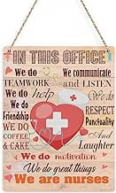 Cskhip Farmhouse Nurse Office Wood Signs In This Office We Do Teamwork ...