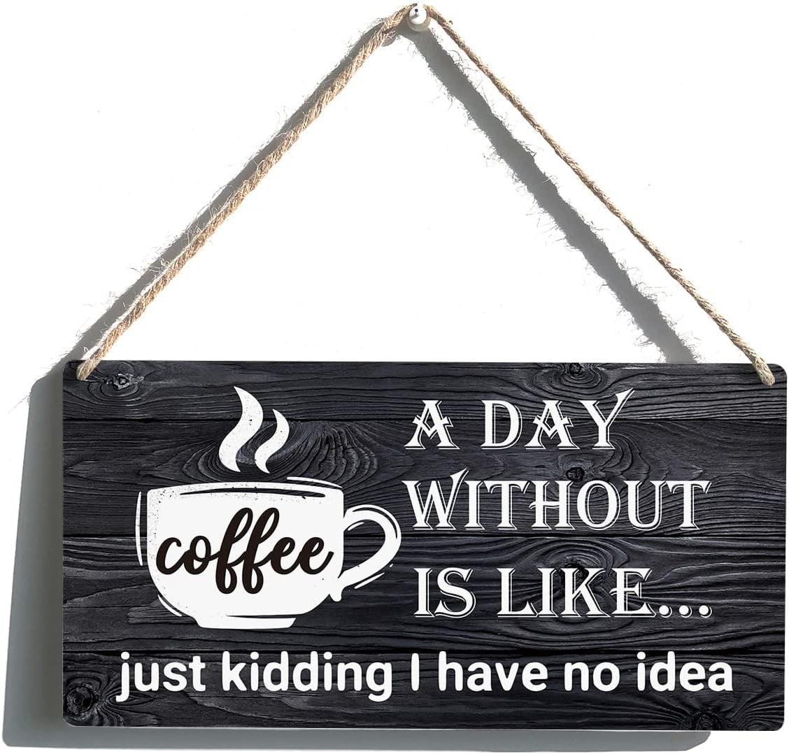 Cskhip Farmhouse Wood Signs Just Kidding I Have No Idea Hanging Sign ...