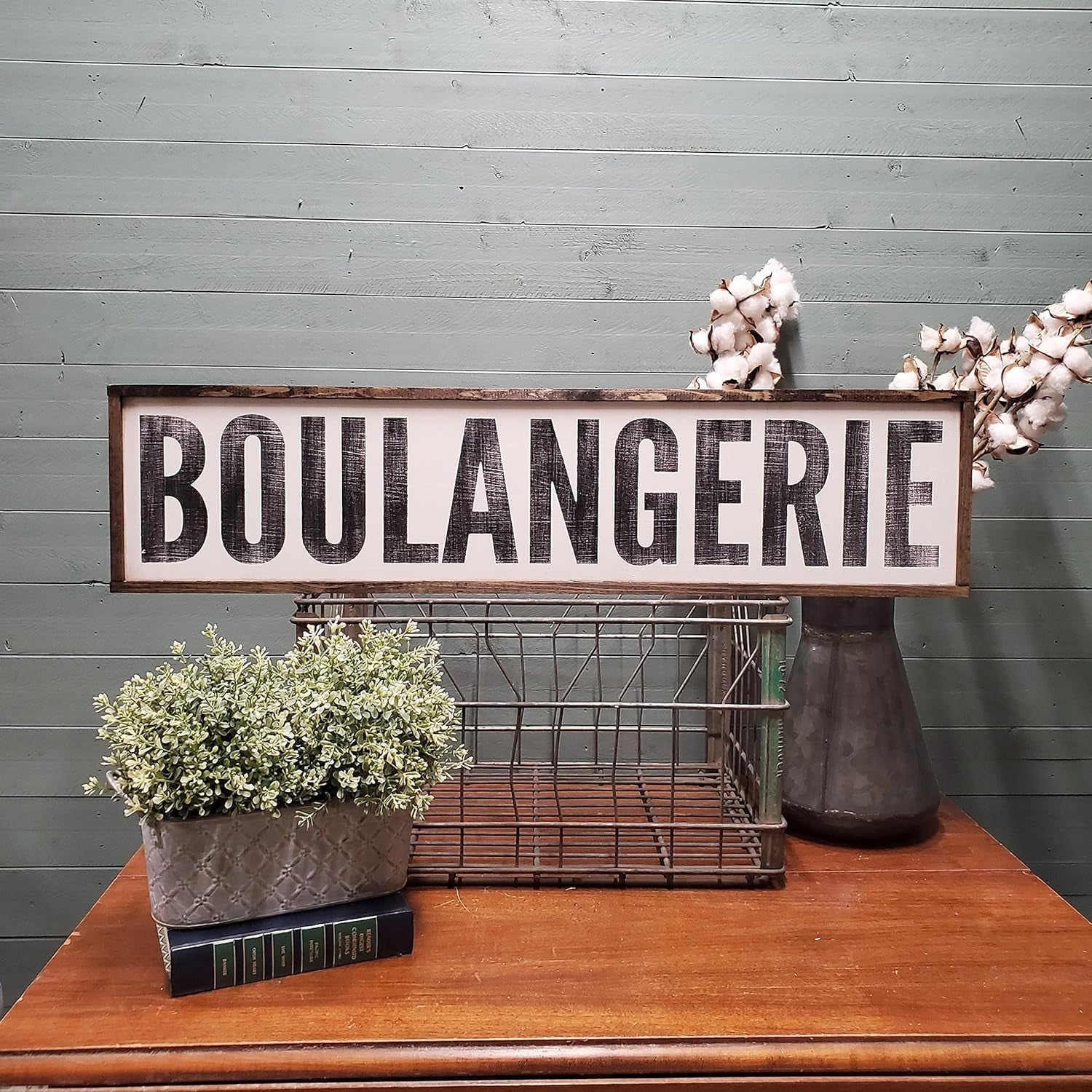 Cskhip French Bakery Sign, Boulangerie Sign, Farmhouse Wall Decor ...