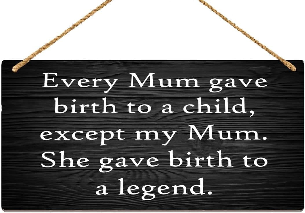 Cskhip Hanging Wood Sign Every Mum Wooden Signs With Quotes Gifts For ...