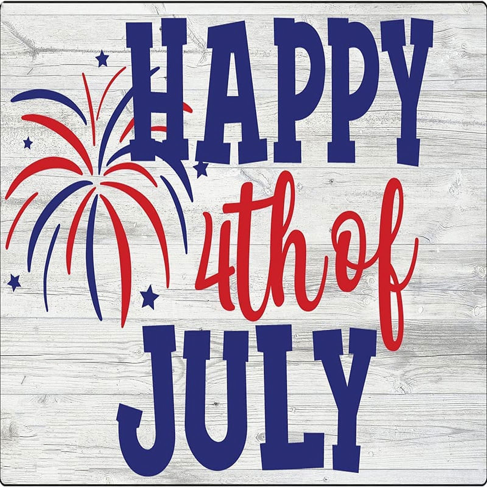 Cskhip Happy 4th of July Vintage Farmhouse Sign,Antique Wood Sign ...