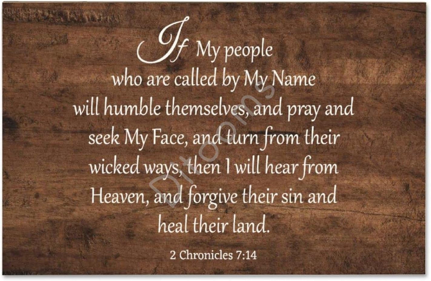 Cskhip If My People Who are Called by My Name 2 Chronicles Wood Sign ...