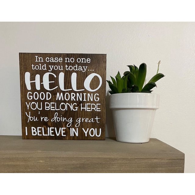 Cskhip In Case No One Told You Today Vintage Farmhouse Sign,Antique ...