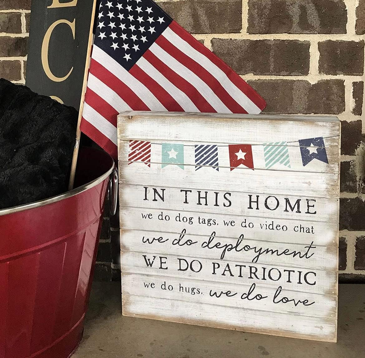 Cskhip In This Home We Do Patriotic - Dog Tag - Army Gifts - Military ...