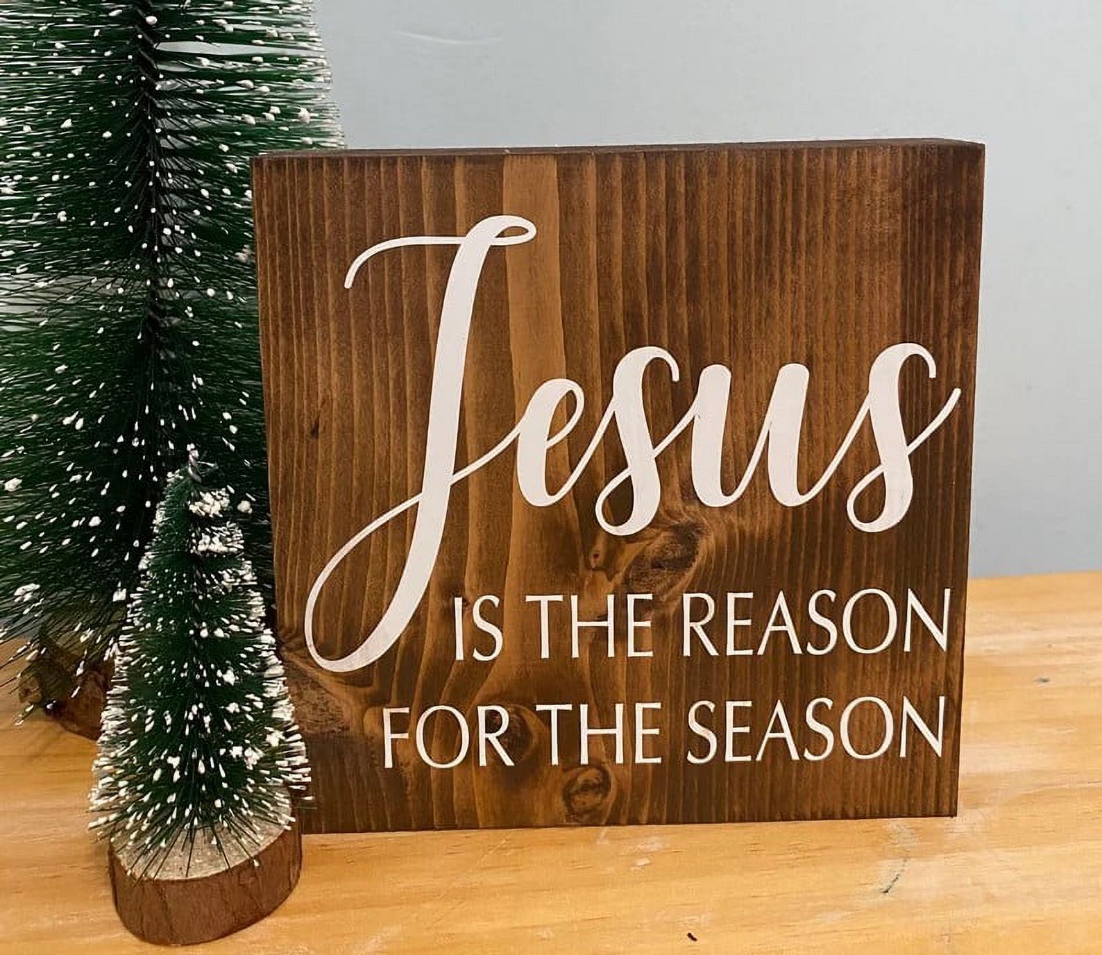 Cskhip Jesus Is The Reason For The Season Vintage Farmhouse Sign ...