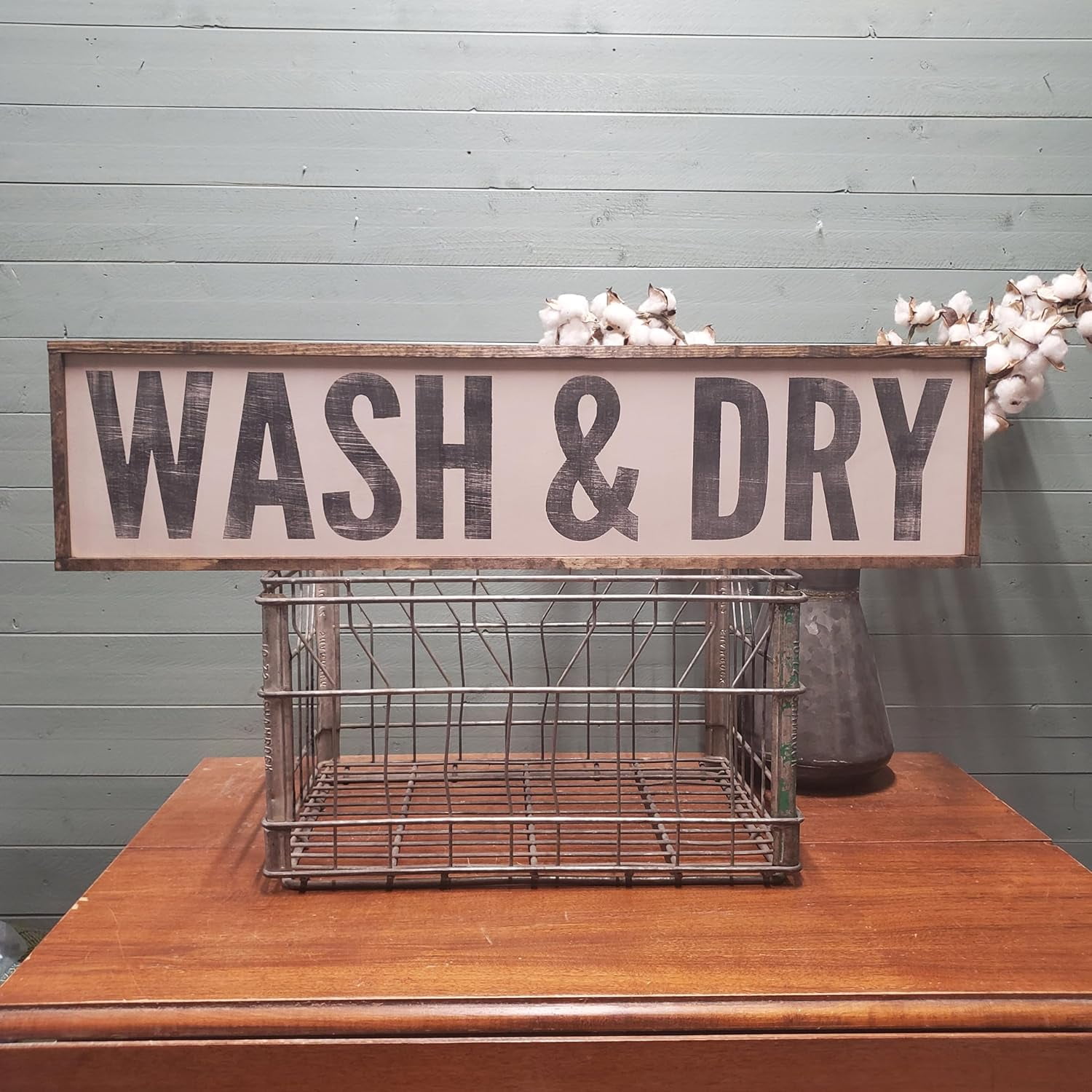 Cskhip Laundry room sign, wash and dry sign, laundry room decoration ...