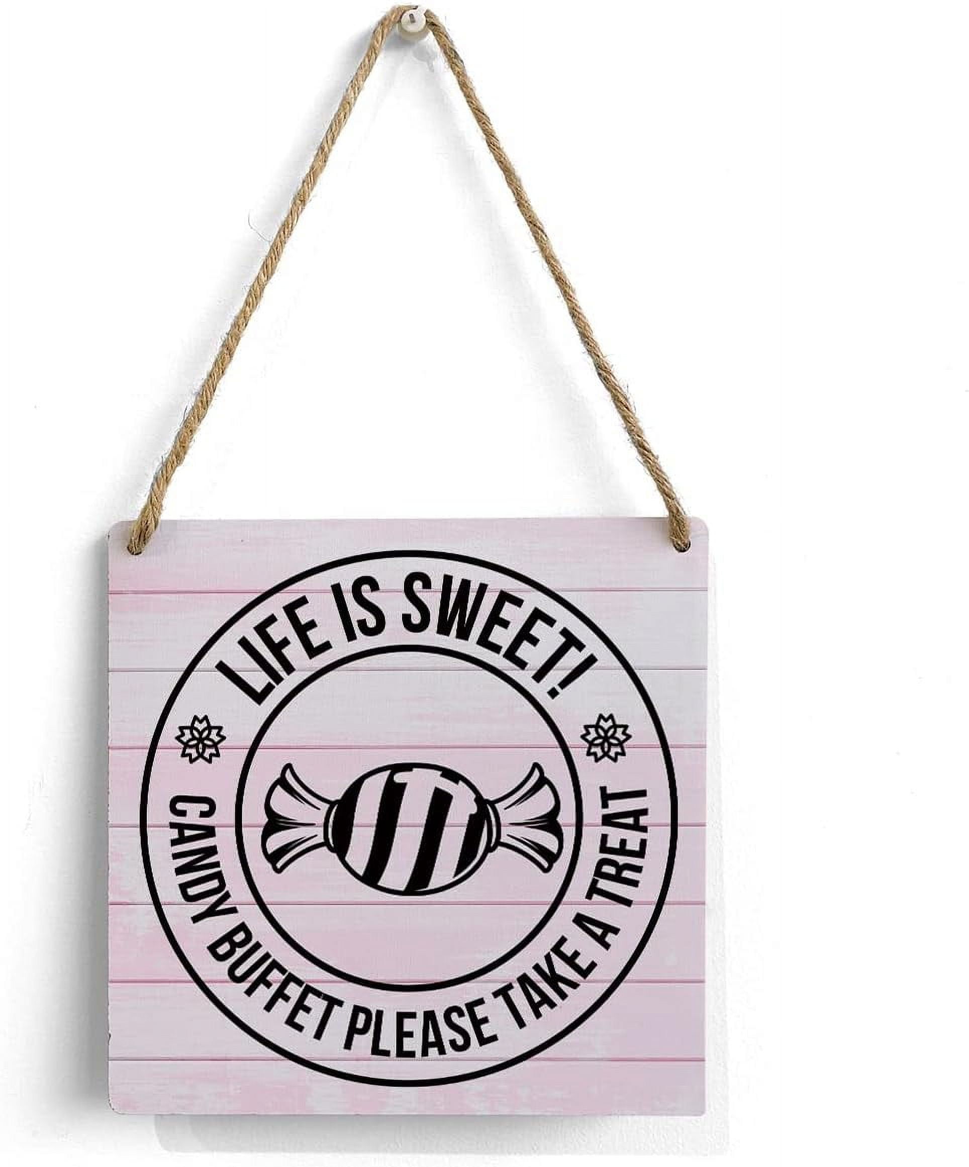Cskhip Life is Sweet Candy Buffet Please Take a Treat Vintage Farmhouse ...