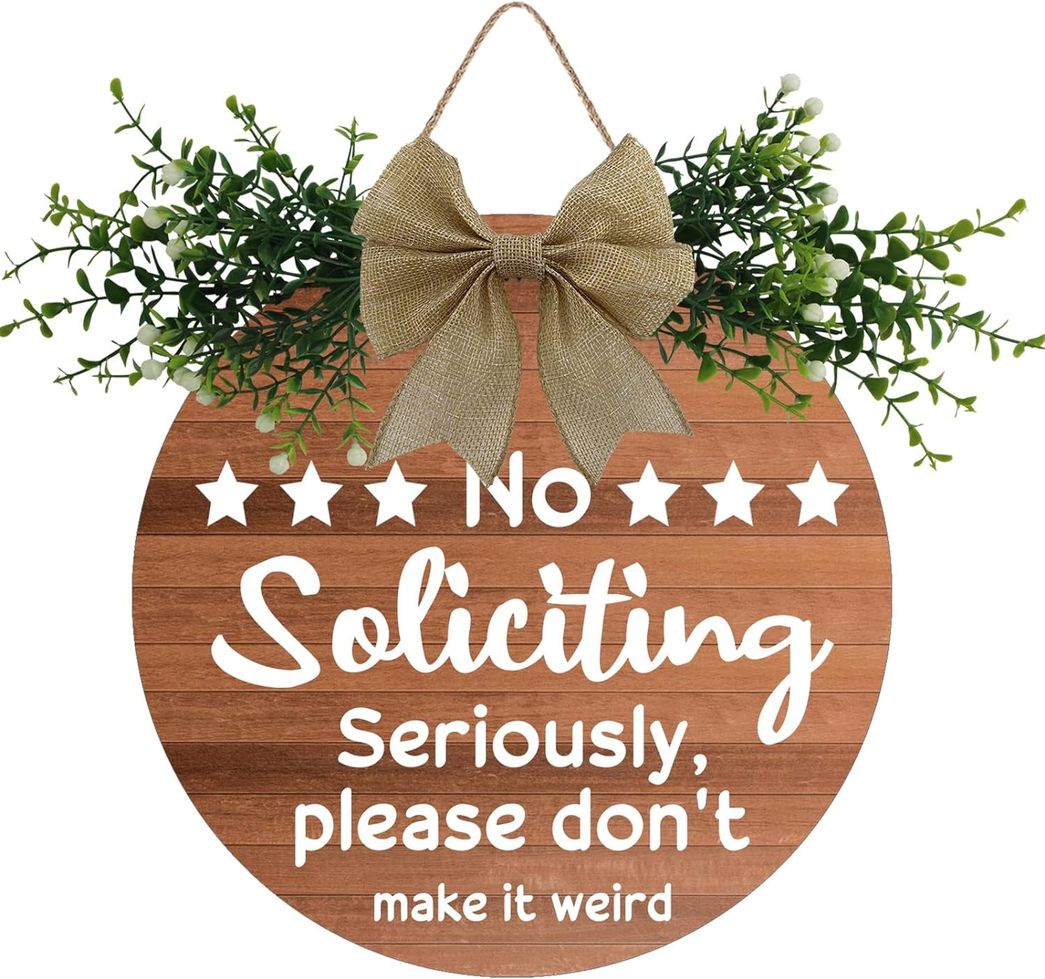 Cskhip No Soliciting Seriously Dont Make It Weird Wood Sign, Funny Sign ...
