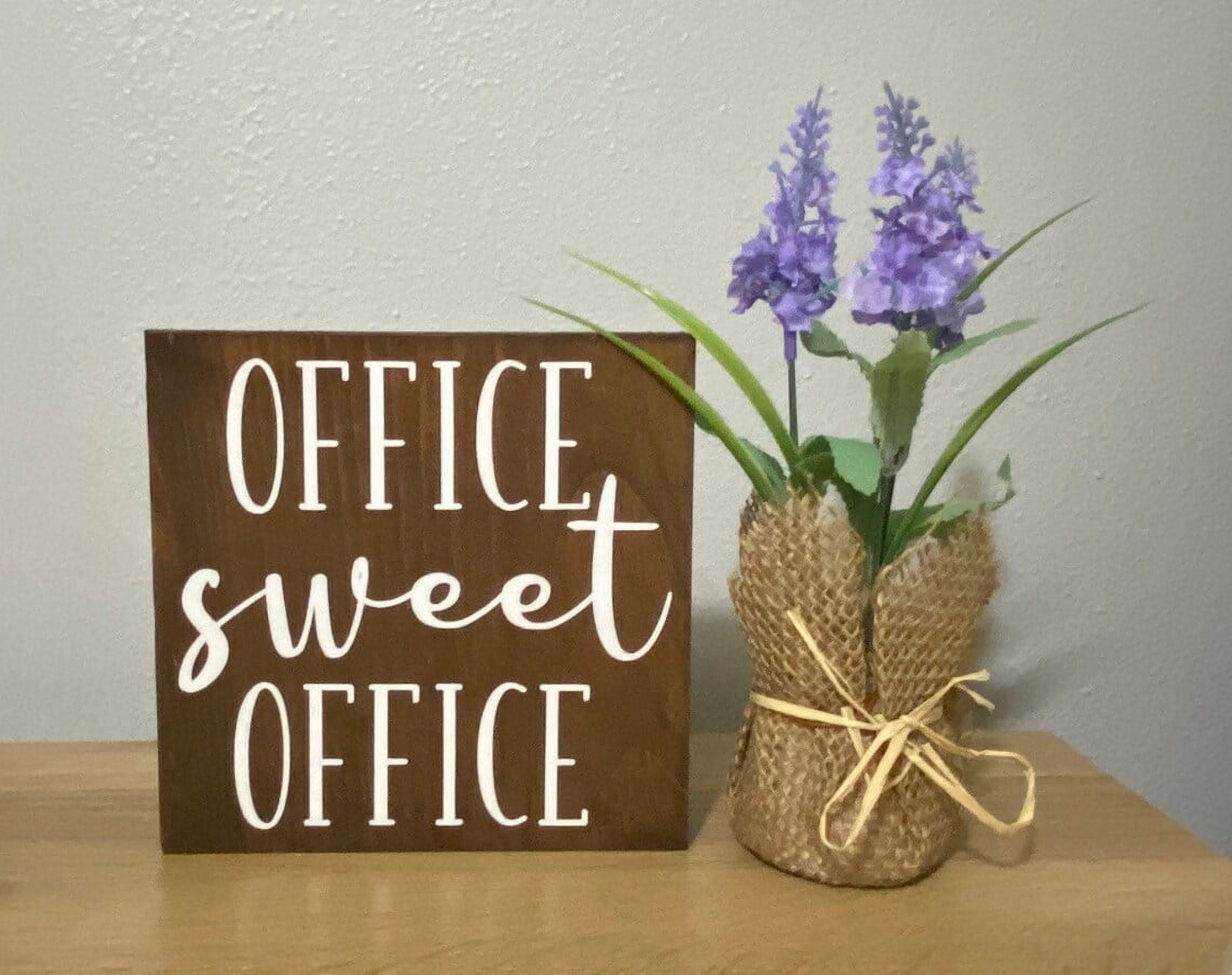 Cskhip Office Sweet Office Vintage Farmhouse Sign,Antique Wood Sign ...