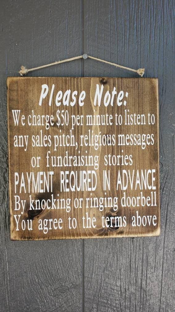 Cskhip Please Note Household Fees Are0 Per Minute..Wood Signs - No ...