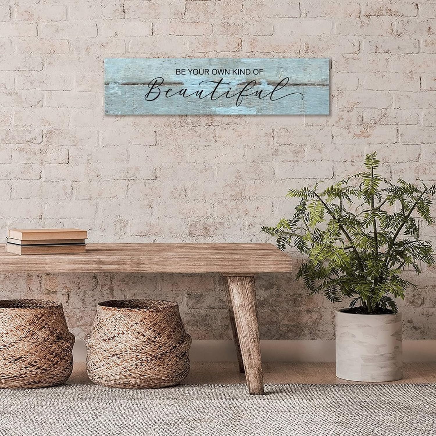 Cskhip Rustic Farmhouse Be Your Own Kind of Beautiful Wooden Ready to ...
