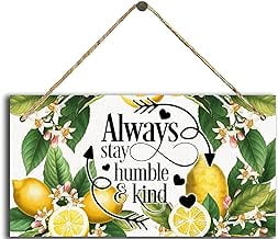 Cskhip Rustic Wood Signs Always Stay Humble Kind Wooden Hanging Sign ...