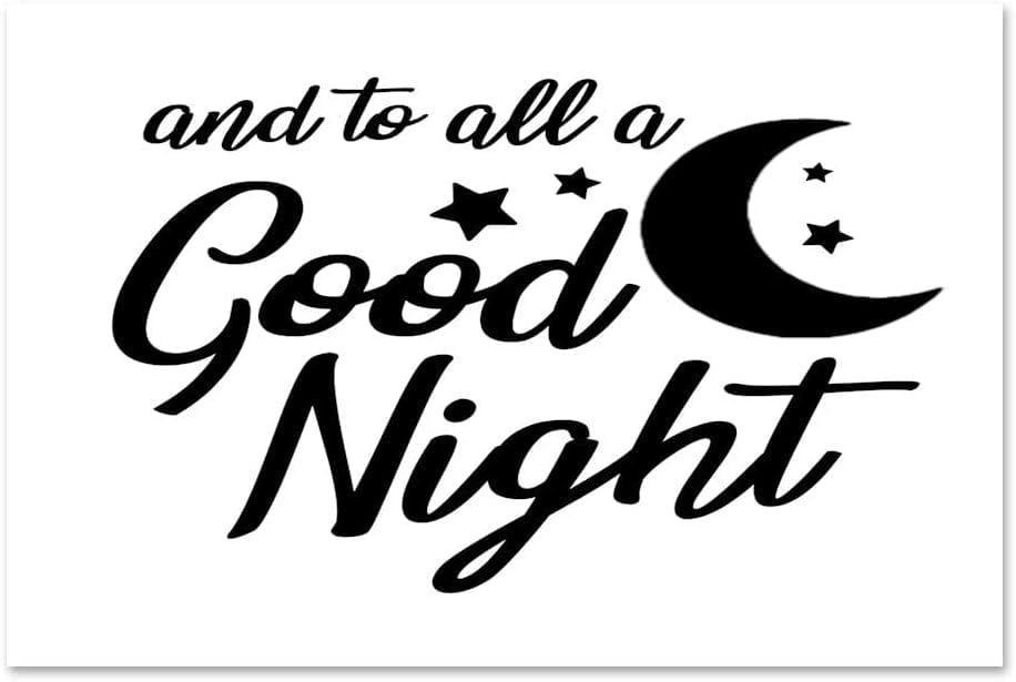 Cskhip Signs for Wall Decor And to All A Good Night Sign Wood Wall Art ...