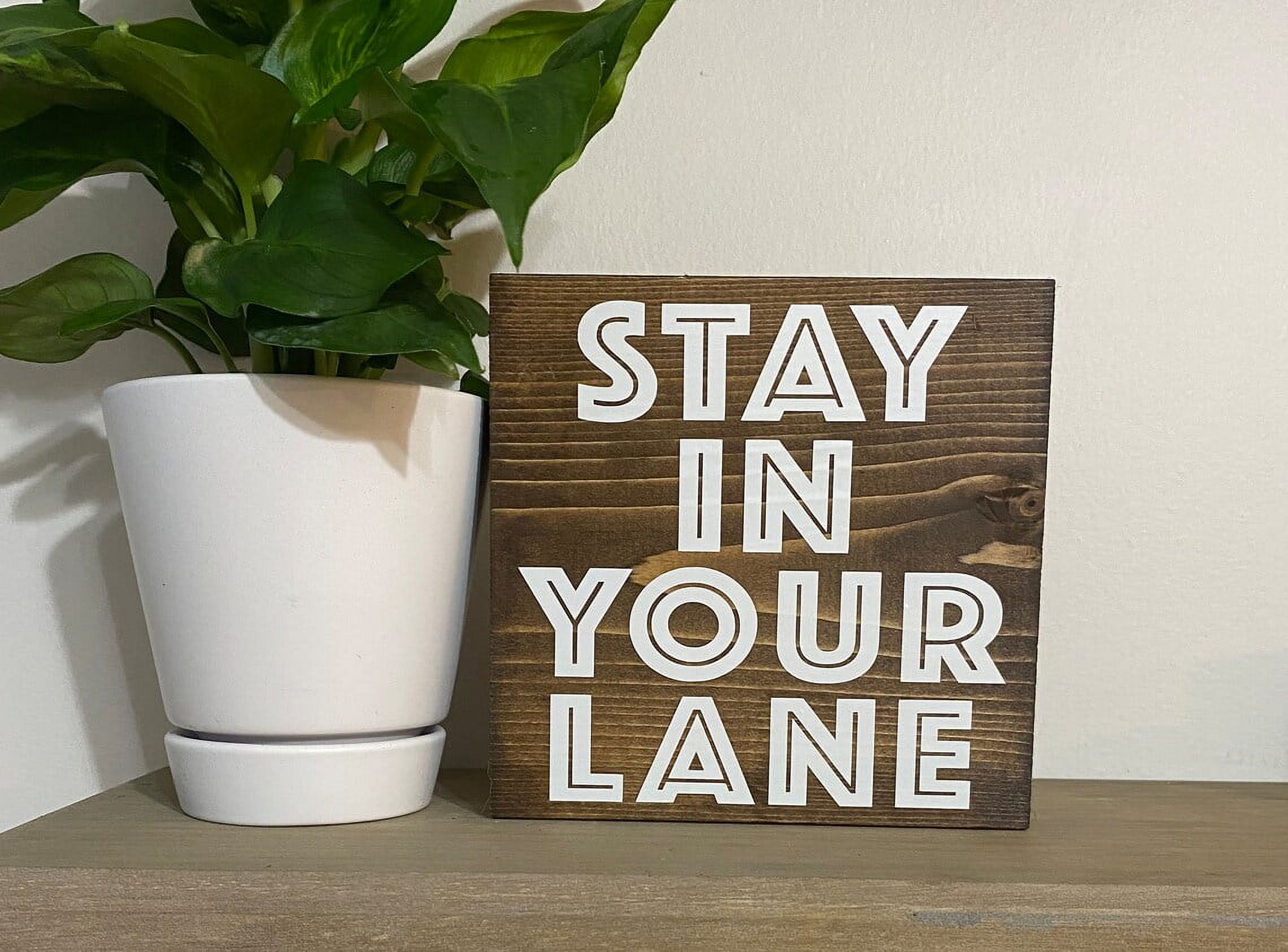 Cskhip Stay In Your Lane Vintage Farmhouse Sign,Antique Wood Sign ...