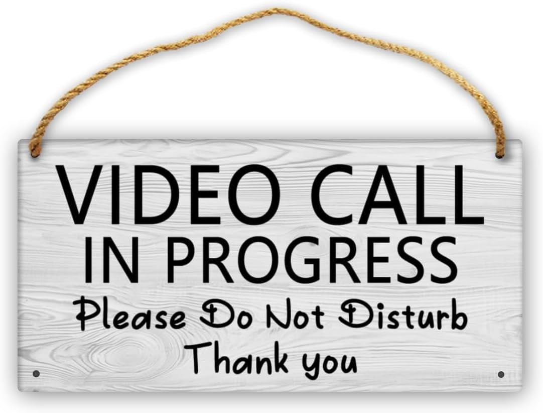 Cskhip Video Call In Progress Do Not Disturb Sign Sign For Home Decor ...