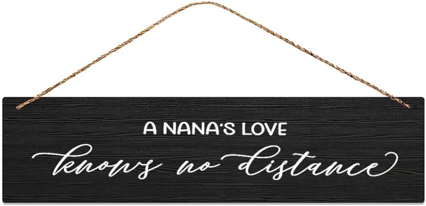 Cskhip Wall Decor Wood Signa Nana'S Love Knows No Distance Nana Sign ...