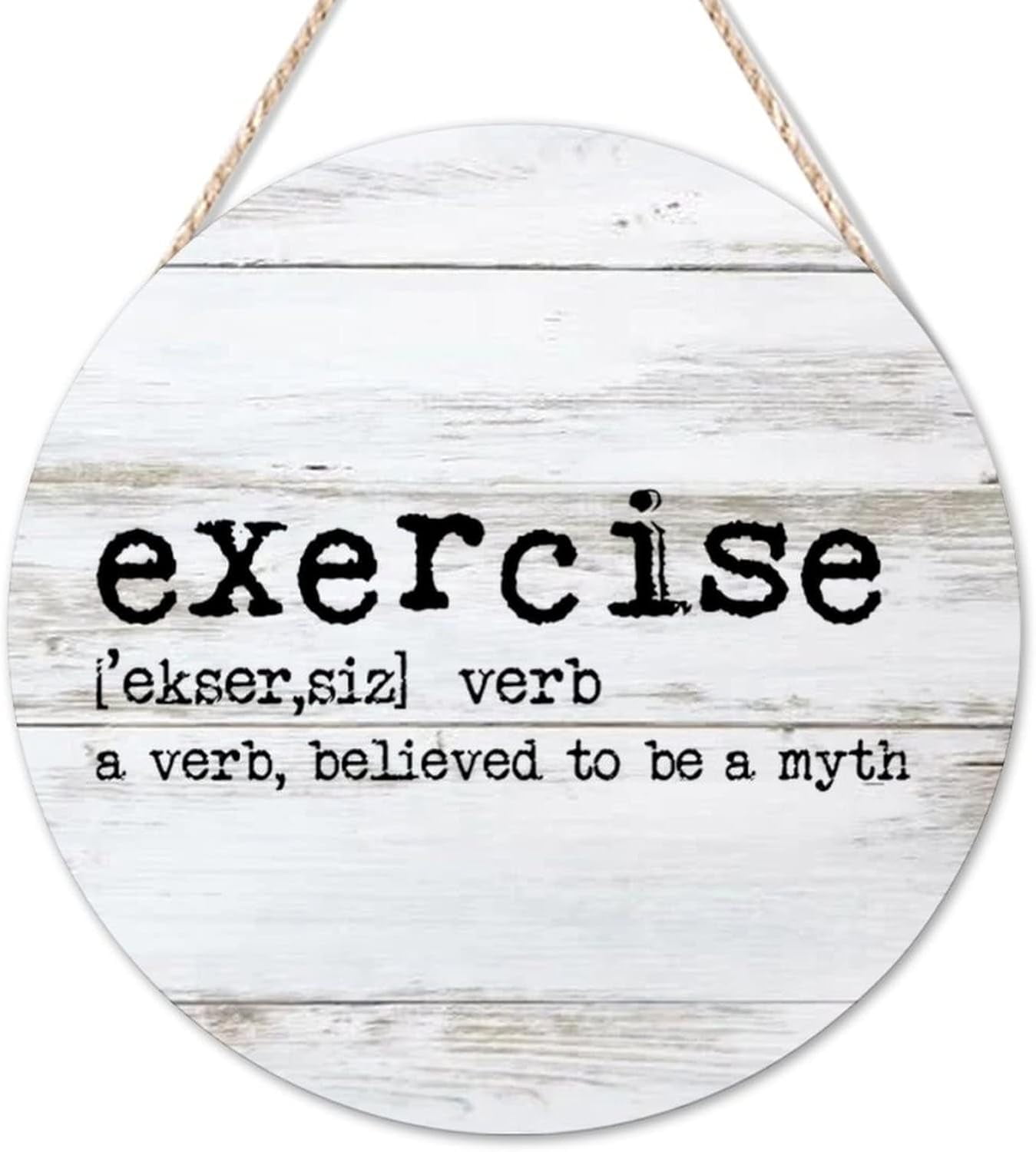 Cskhip Welcome Sign Exercise Definition Round Wood Signs Vintage Word ...