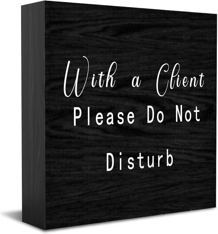 Cskhip With A Client Please Do Not Disturb New Home Decor Rustic Gift ...