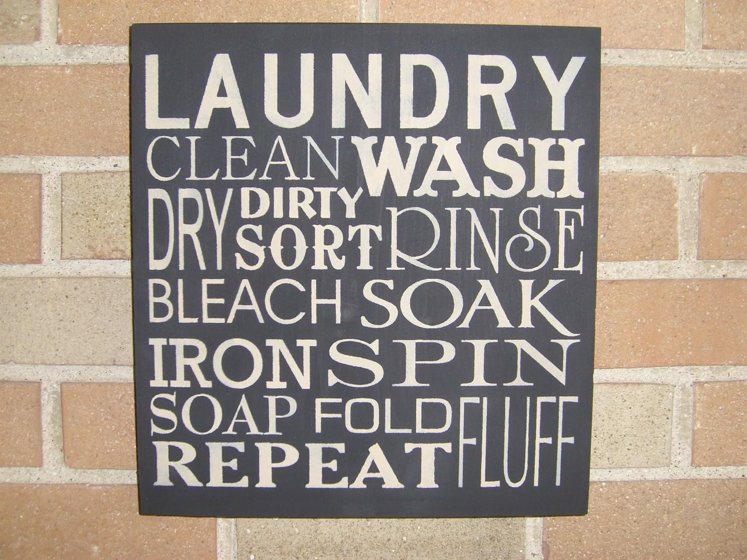 Cskhip Wood Laundry Sign, Laundry Room Sign, Laundry Room Decor ...