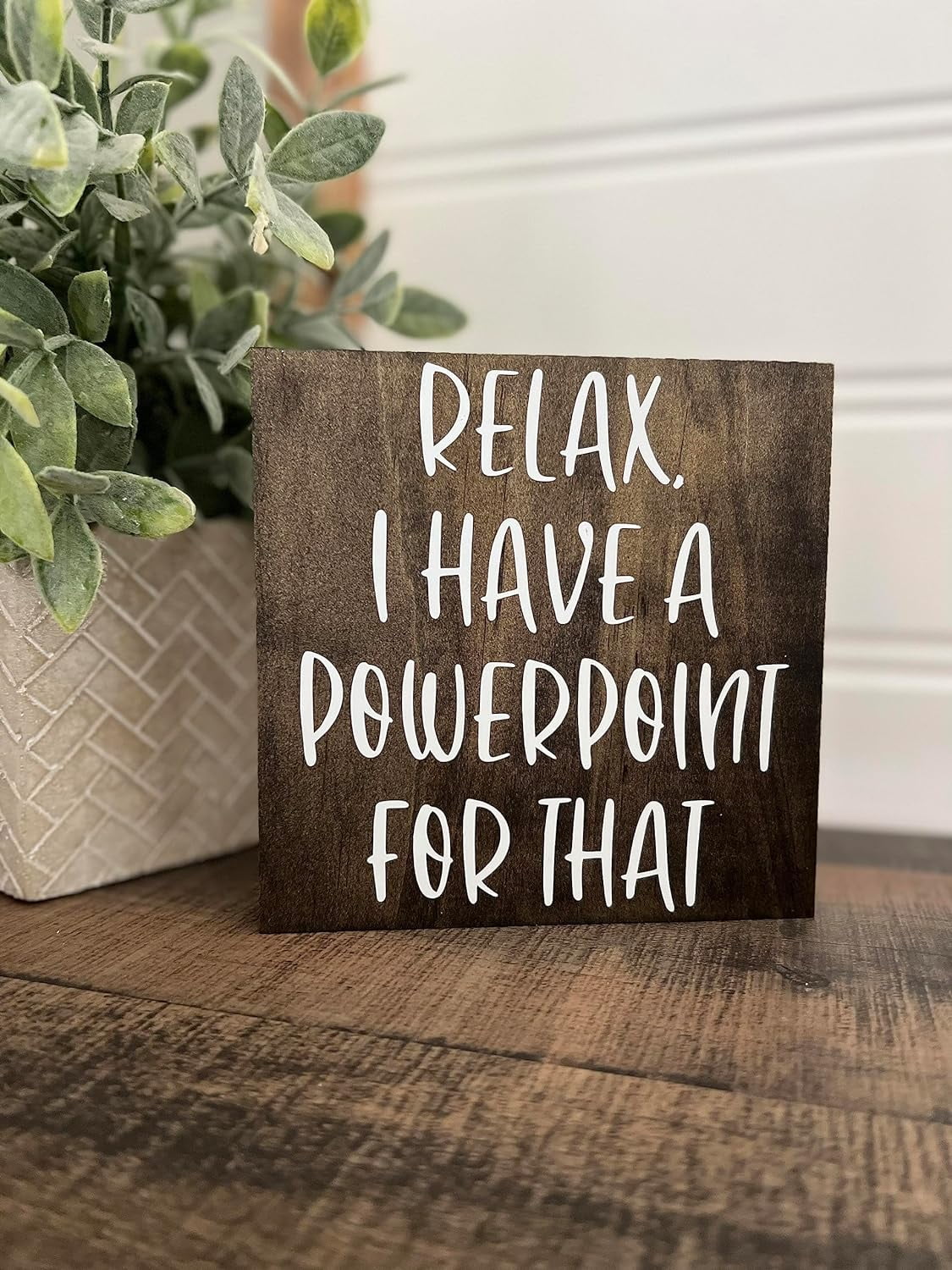 Cskhip Wood Sign Relax I Have A Funny Office Decor, Wood SignOffice ...