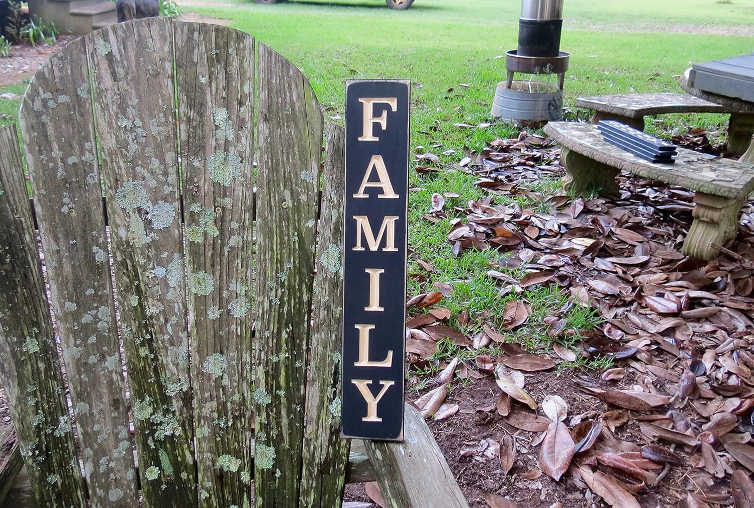 Cskhip Wood Sign vertical family lightly distressed wood sign Wooden ...