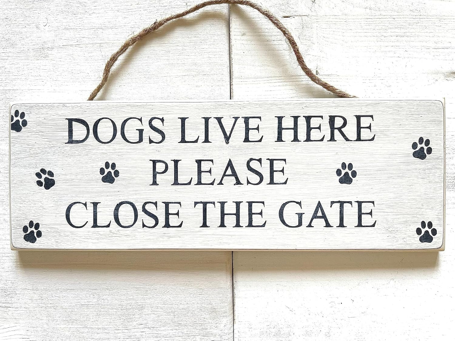Cskhip Wood Signs Dogs Please Close The Gate Sign. izable wording ...