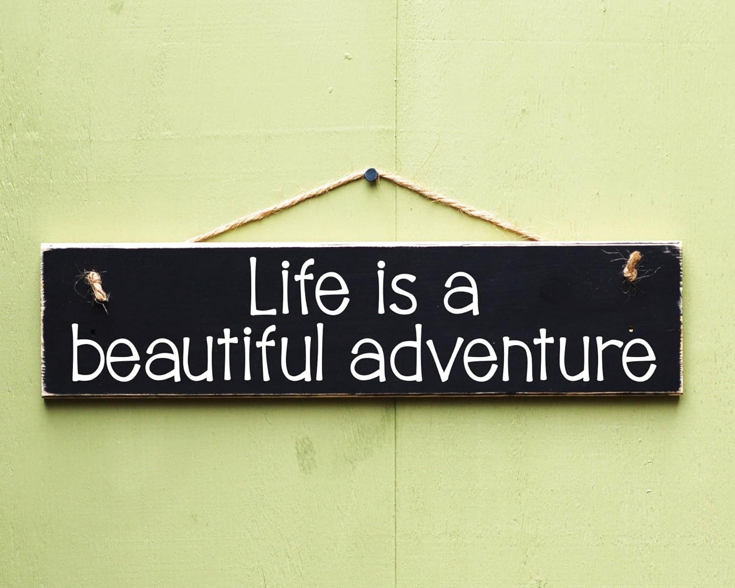 Cskhip Wood Signs Life Is A Beautiful Adventure, Wooden Sign, Hand ...