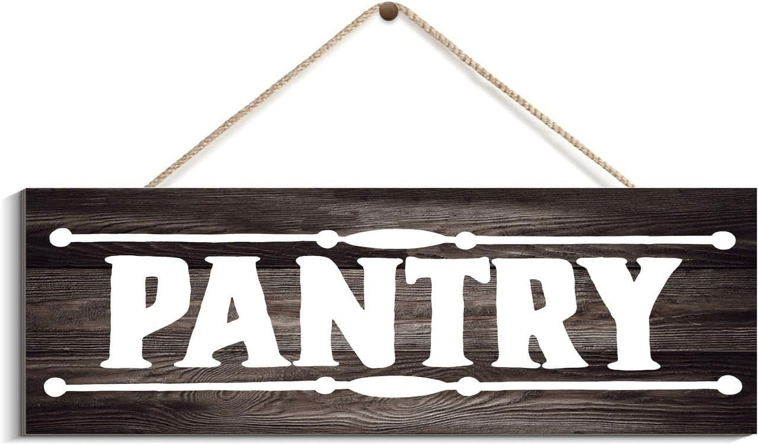 Cskhip Wooden Sign Room Decorations Pantry Pantry Sign Wood Sign Wood ...
