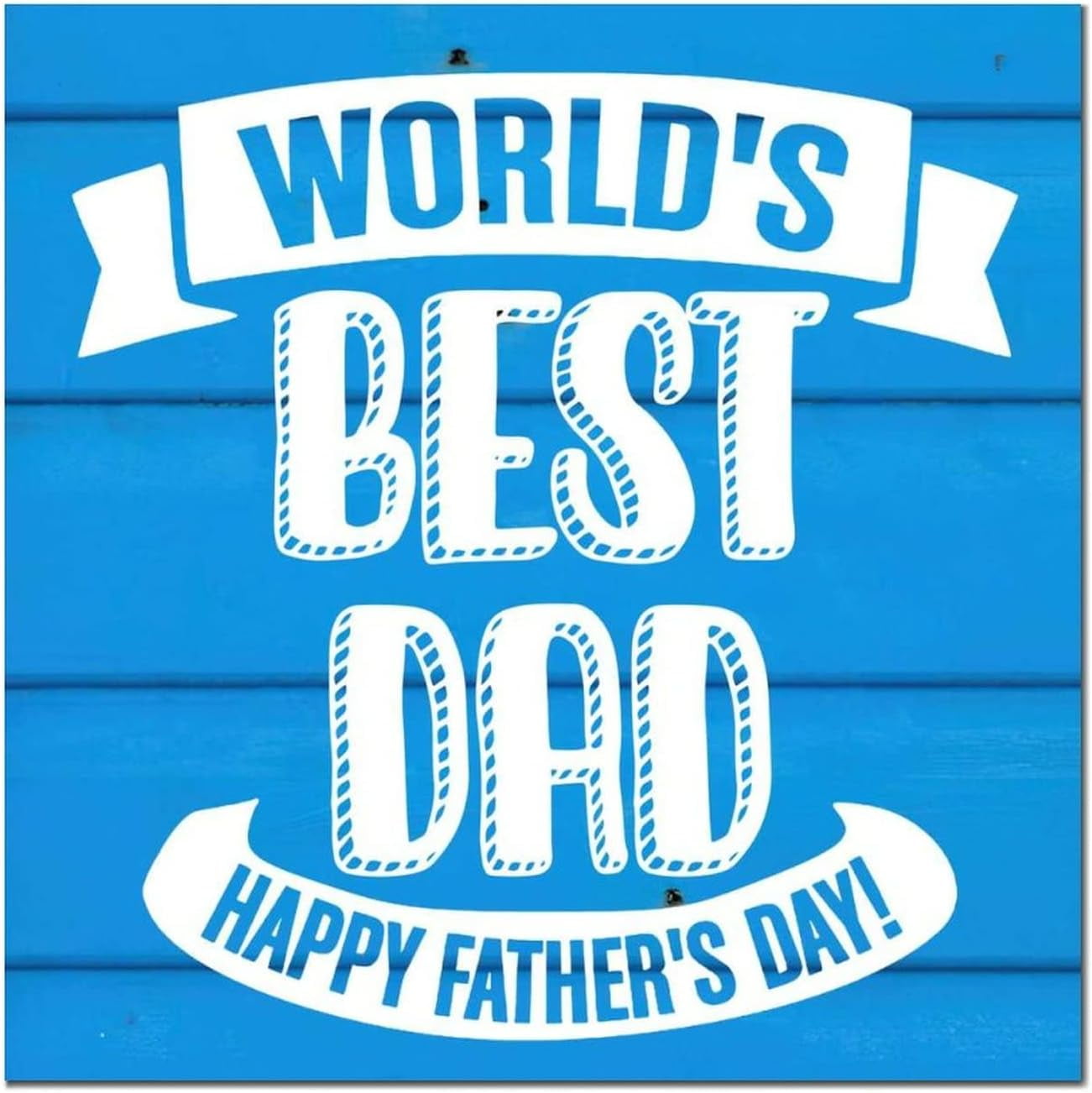 Cskhip World's Best Dad Happy Father's Day! Wood Signs Wooden Hanging ...