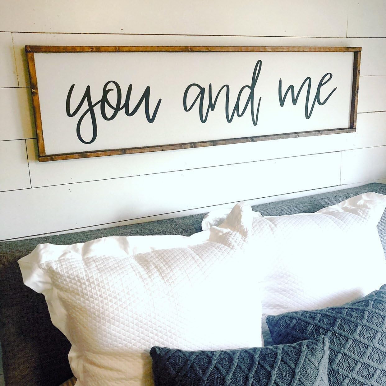 Cskhip You And Me Wooden Sign Wall Art Wood Signs Home Decor Farmhouse ...