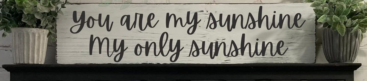 Cskhip You are My Sunshine, My only Sunshine Wood Sign, Child's Room ...