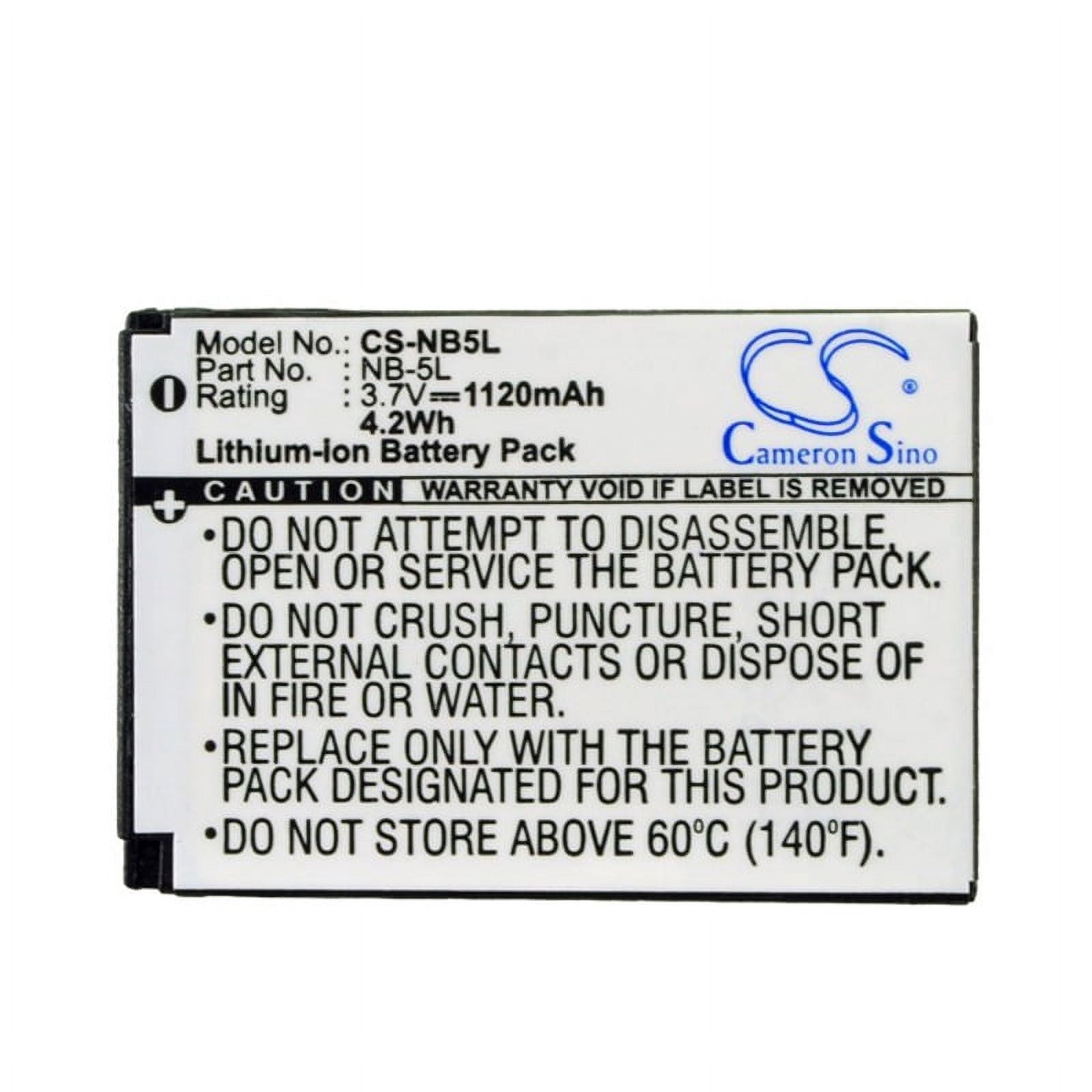 Csnb-5L For Canon Ixy 800 810 830 850 90 95 Is Camera Battery - Walmart.com