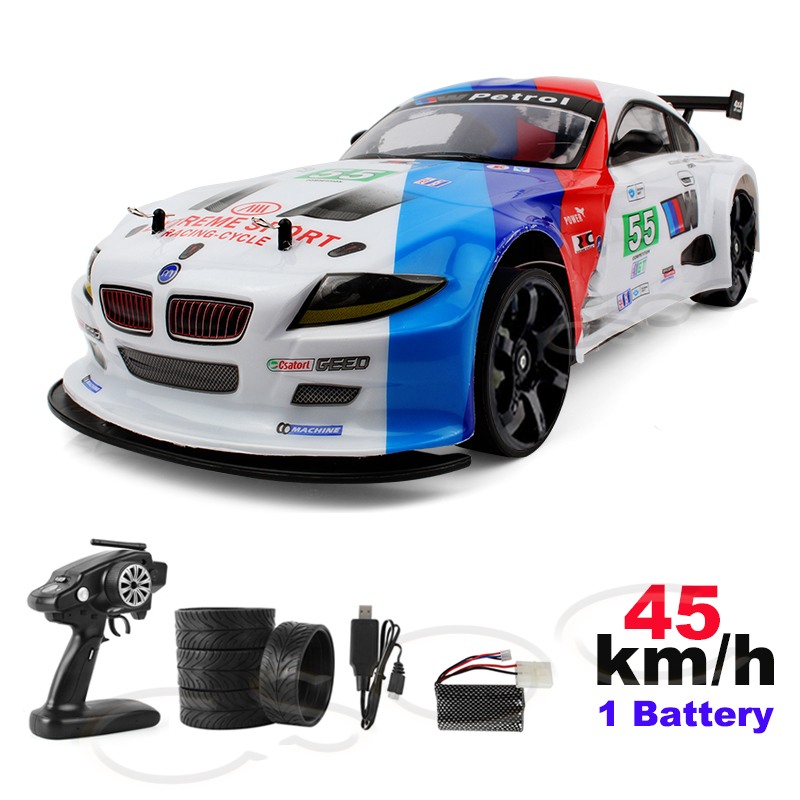 Csoc 1/10 rc racing drifting cars 70 km/h with led light 2.4g high ...