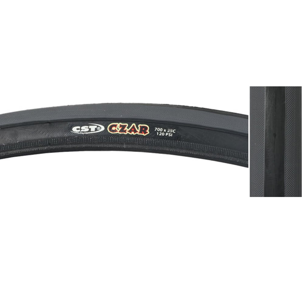 Cst Premium Czar 700 x 25 Clincher Wire TPI 120 Black/Gry Reflective ...