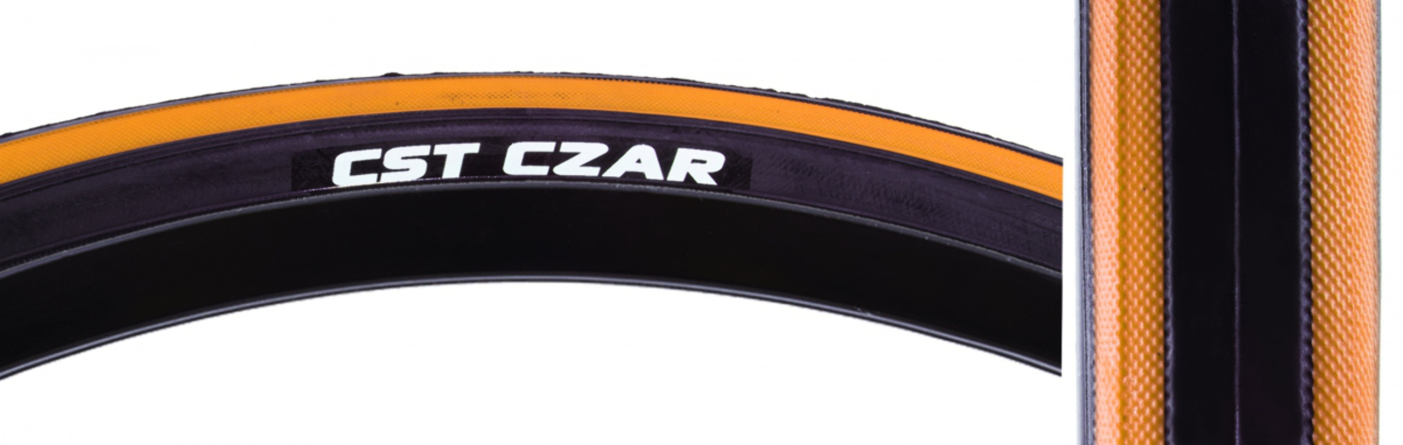 Cst Premium Czar 700 x 25 Clincher Wire TPI 120 Black/Org Reflective ...