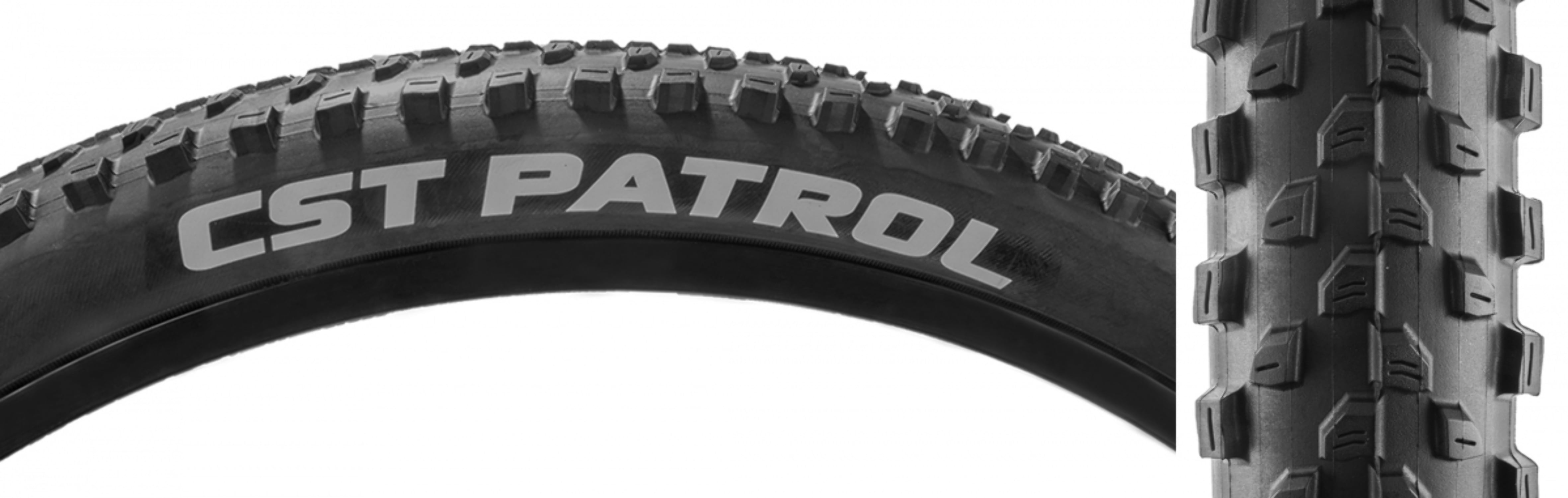 CST Patrol Tire 26x2.25 Clincher Wire Black 27TPI MTB Mountain Bike 26 ...