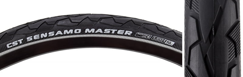 CST Sensamo Master Tire 700 x 38 Clincher Wire Black Double Breaker ...