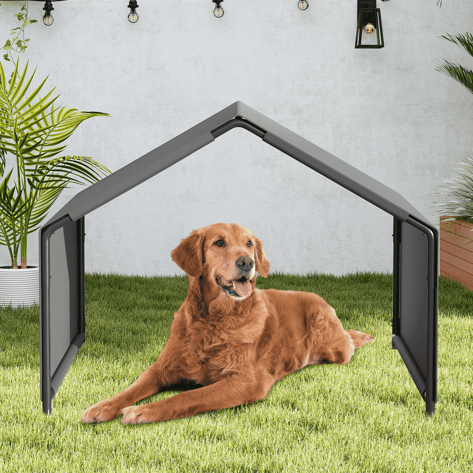 Euqvunn Dog Shade Shelter, Portable Outdoor Dog Tent with Waterproof ...