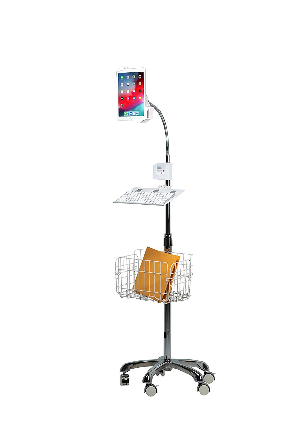 Cta Pad-hfsvu Heavy-duty Gooseneck Floor Stand With Vesa Plate And ...