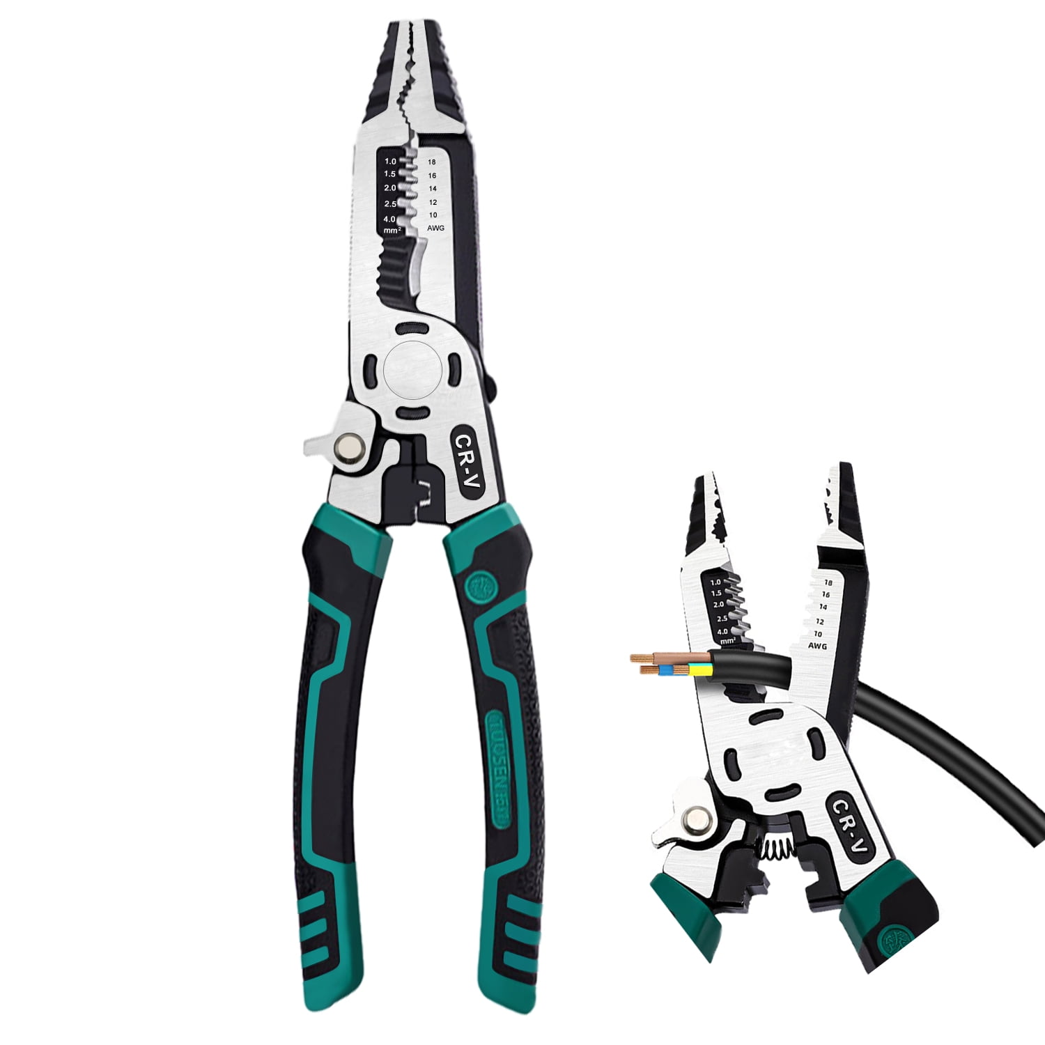 Cteifuer 9 in 1 Multipurpose Wire Stripper, 9’’ Heavy Duty Super Tough ...