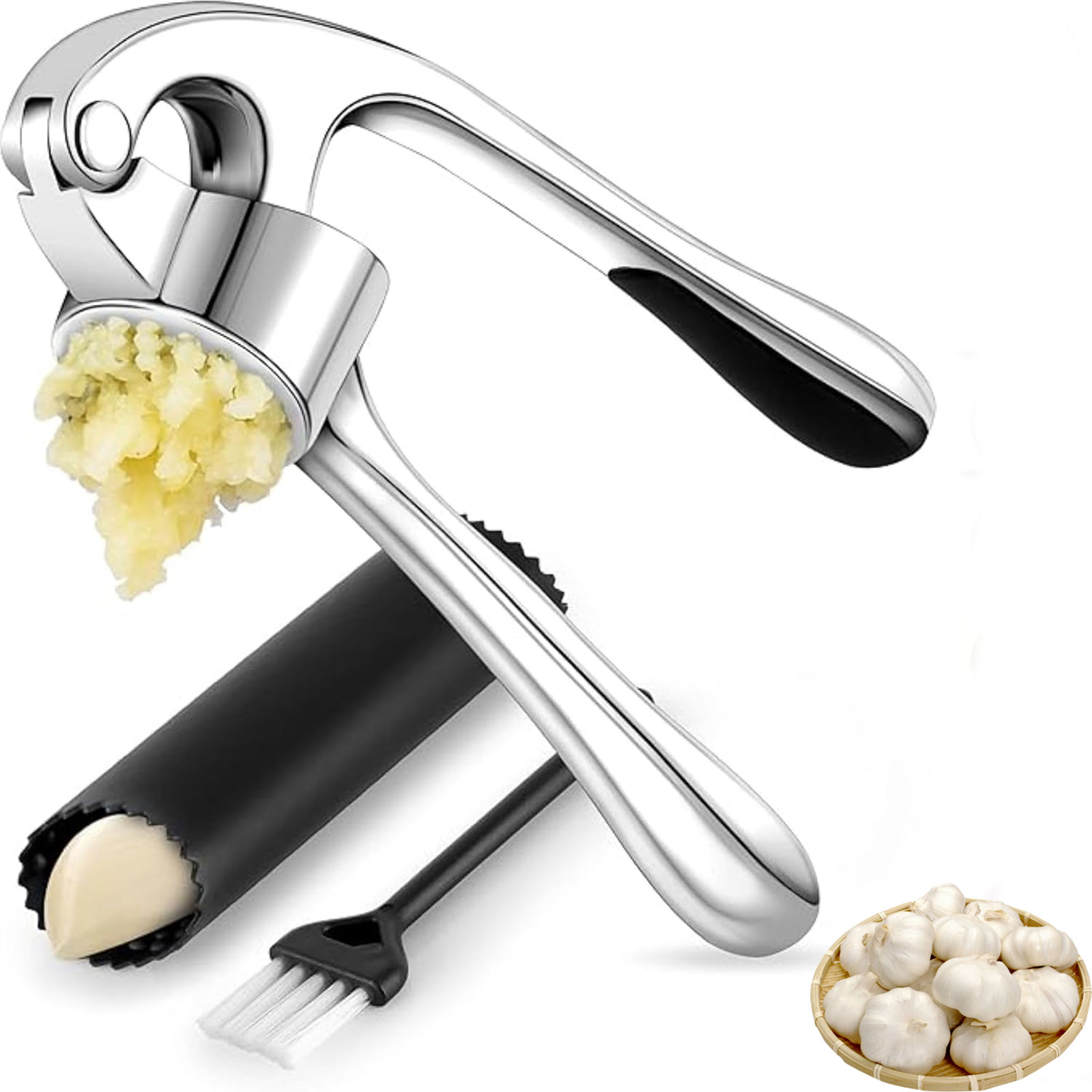 Norpro Stainless Steel Mezzaluna Rock to Chop and Mince Garlic Herbs ...