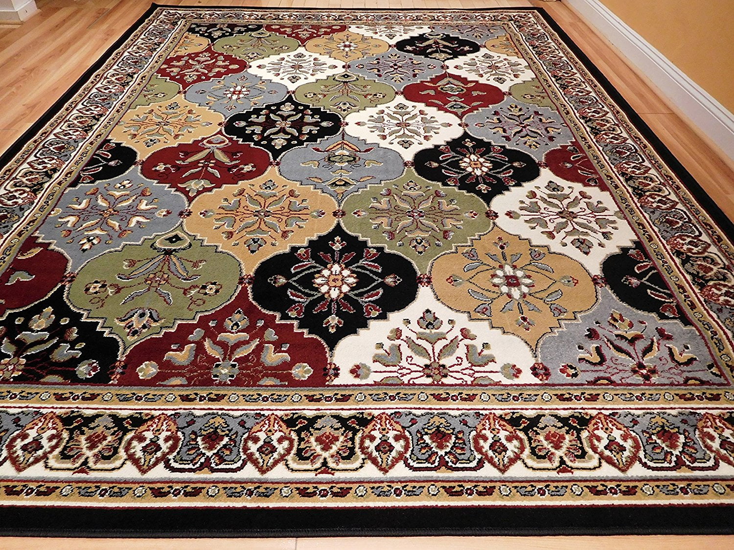 New Fashion 5x7 Contemporary Multi Traditional Area Rug for Living Room ...