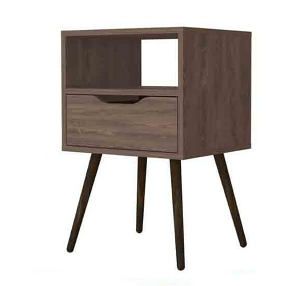 Cterwk 1 Drawer Nightstand with 1 Open Shelf, Beside Table End Table ...